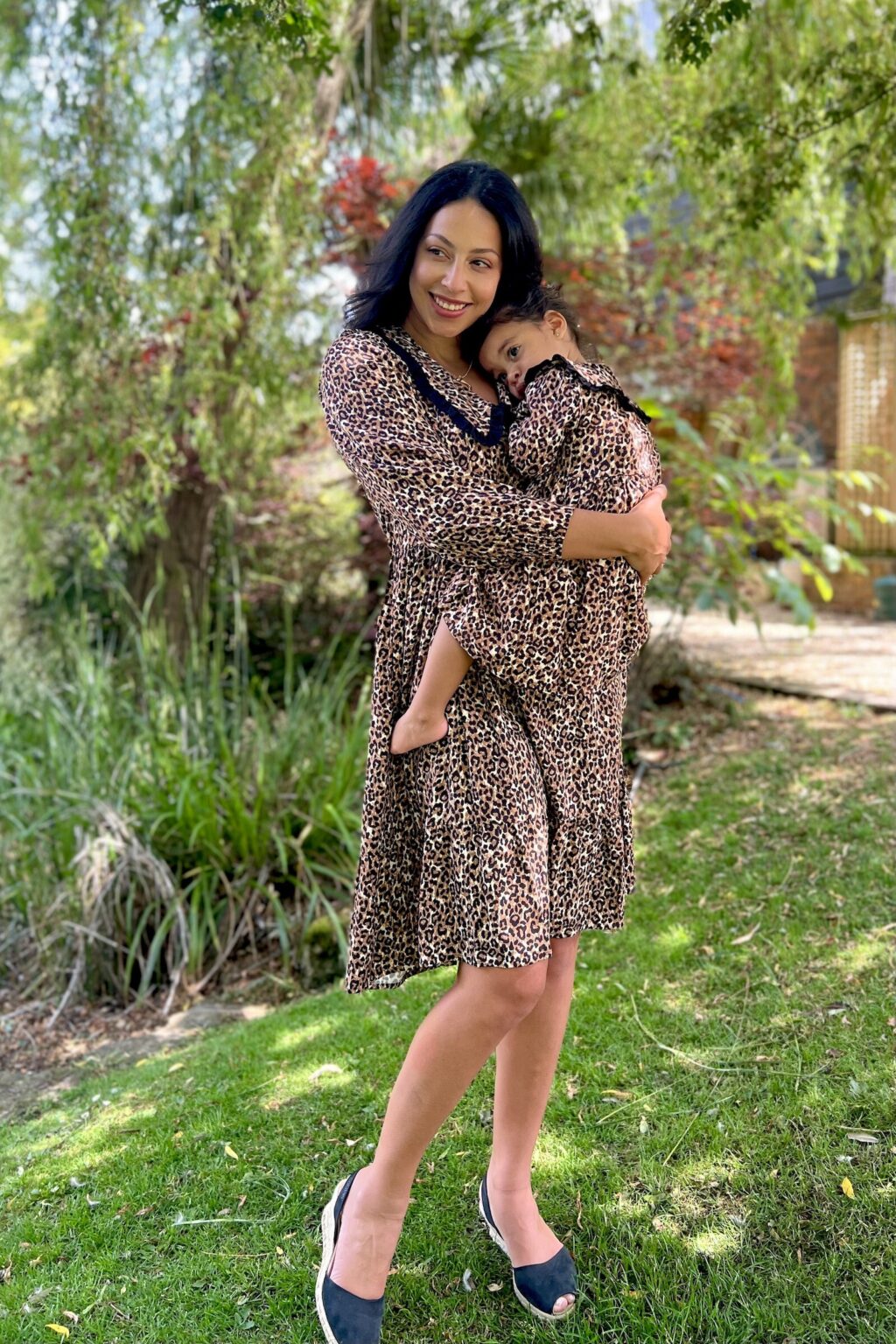 Girls Leopard Dress | Matching Mum Leopard Print Dress | Tilbea