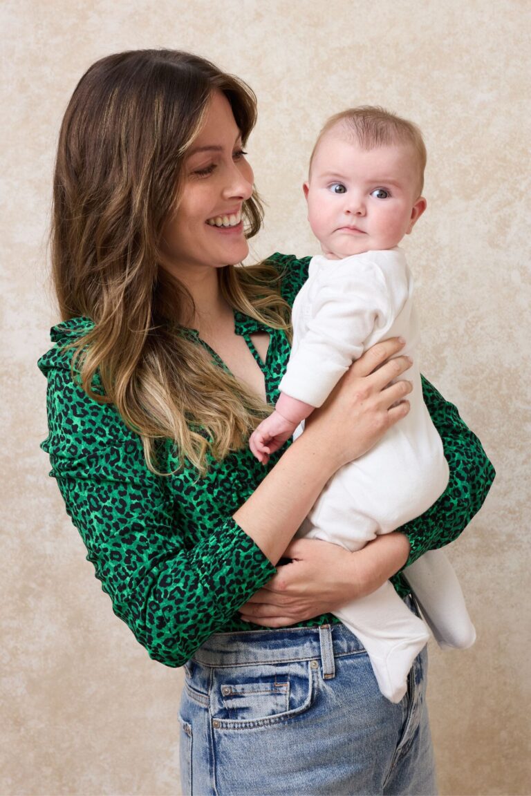 Frill leopard Print Nursing Top | Leopard Print Nursing Shirt | Tilbea
